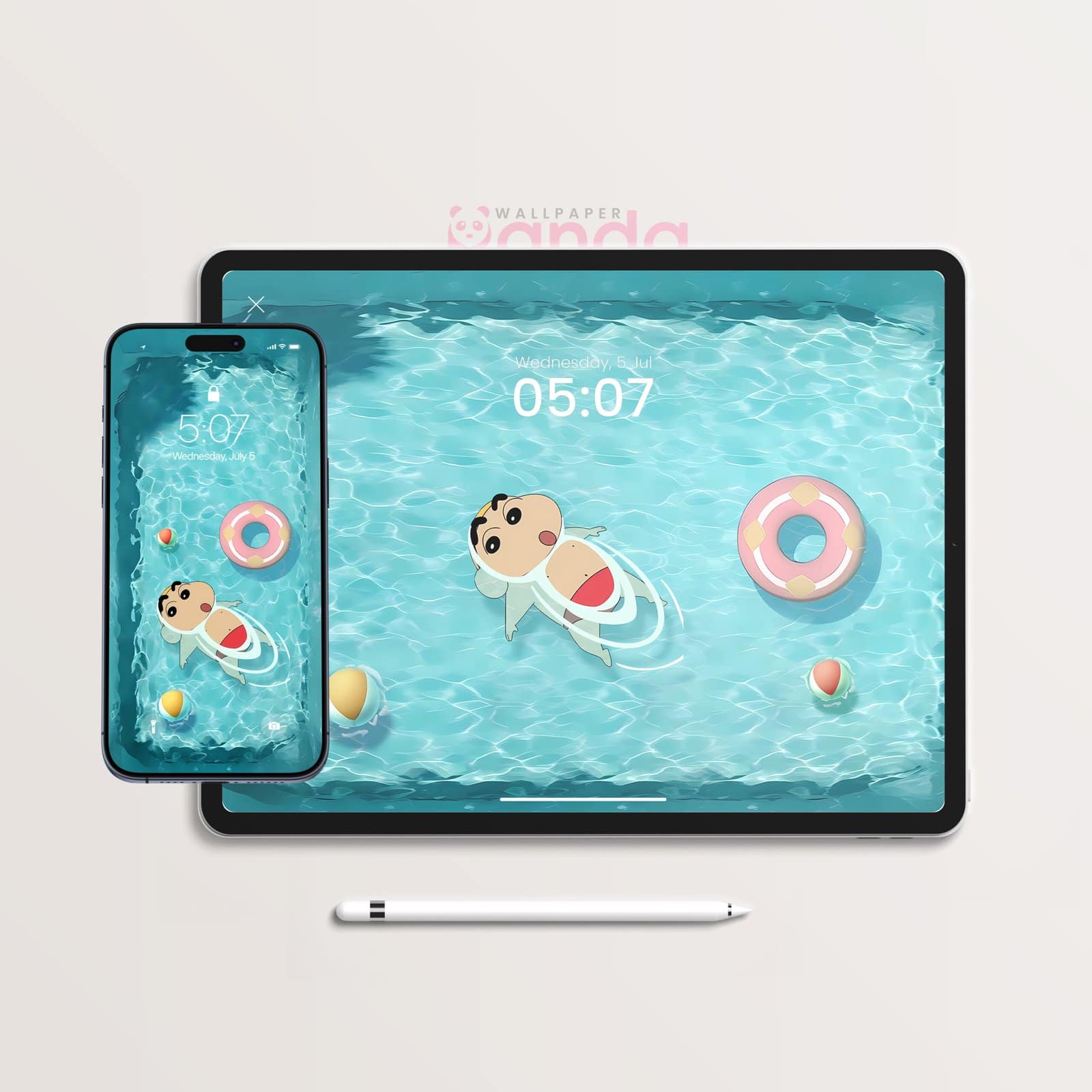 Crayon Shin-chan Swimming Pool Edition 2-in-1 Wallpapers